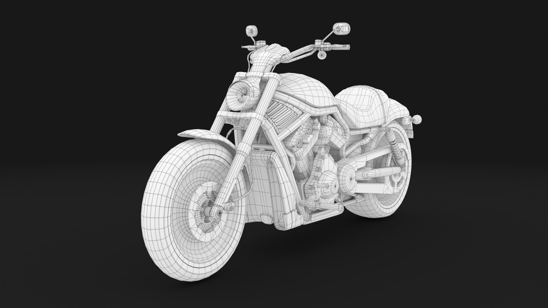 Harley Davidson V-Rod VRSC Gameready 3D Model - TurboSquid 2388984