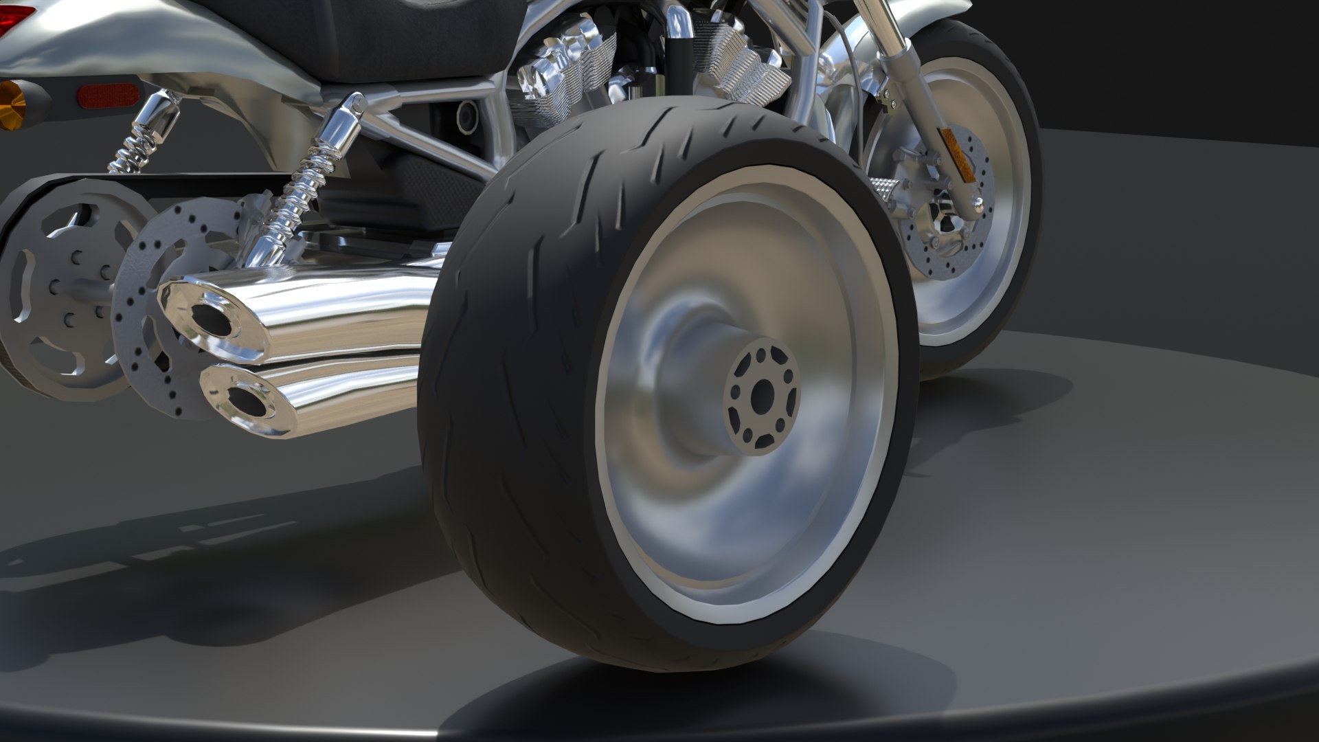 Harley Davidson V-Rod VRSC Gameready 3D Model - TurboSquid 2388984