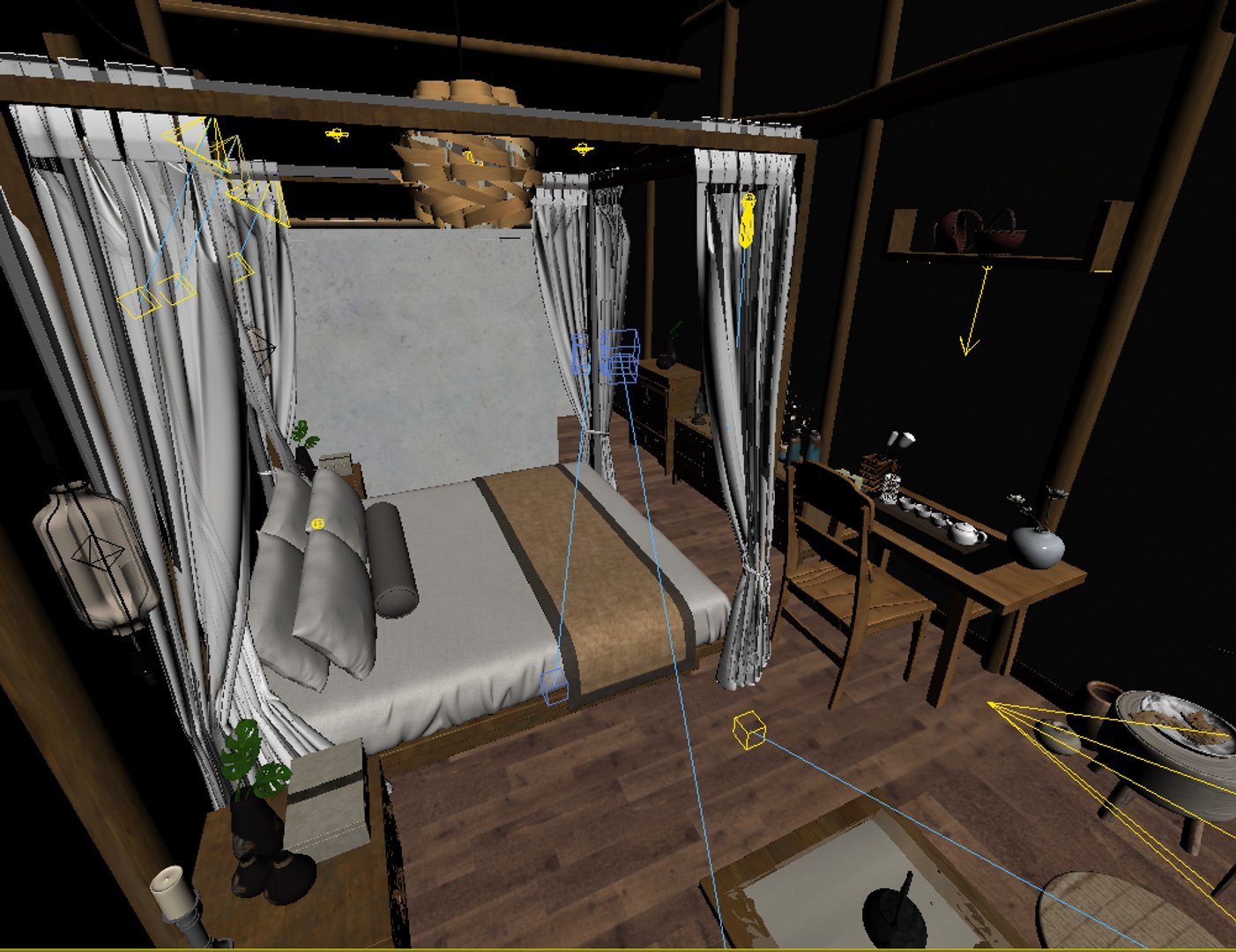 3D Model Chinese Style Interior Designed - TurboSquid 1488100