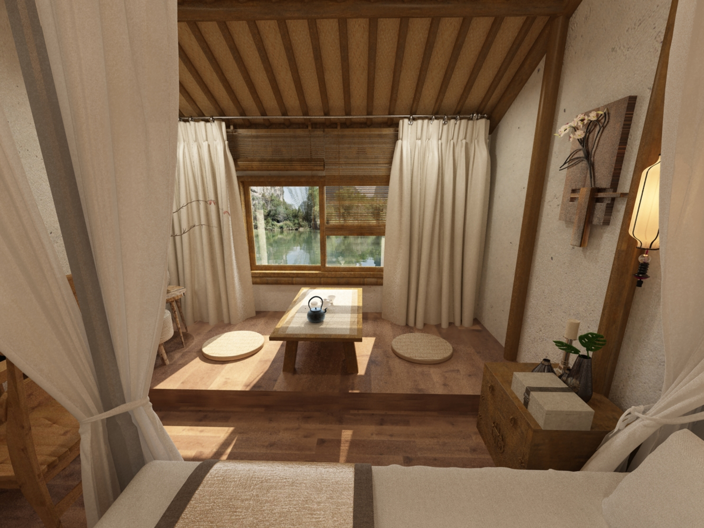 3D Model Chinese Style Interior Designed - TurboSquid 1488100