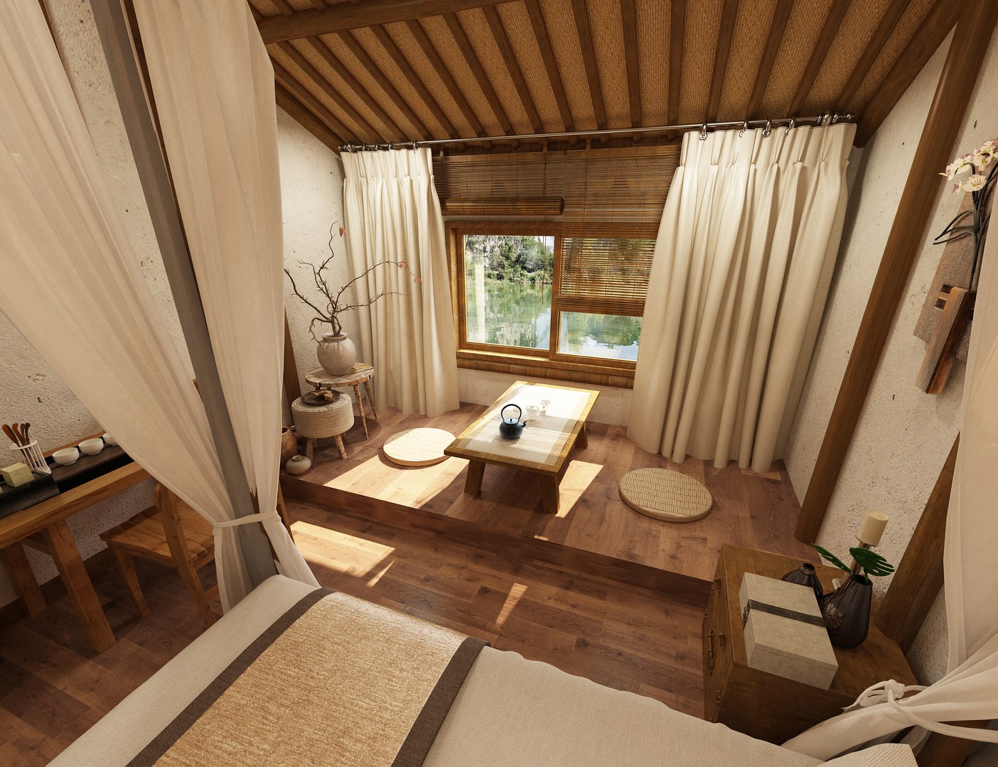 3D Model Chinese Style Interior Designed - TurboSquid 1488100