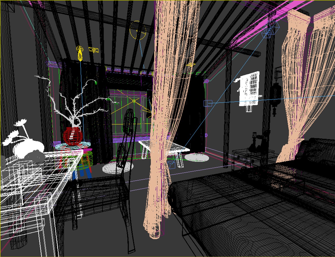 3D Model Chinese Style Interior Designed - TurboSquid 1488100