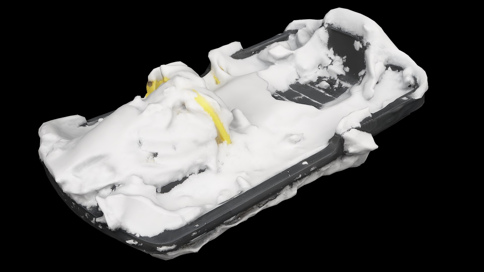 3D Sled 01 with Snow - TurboSquid 2161445