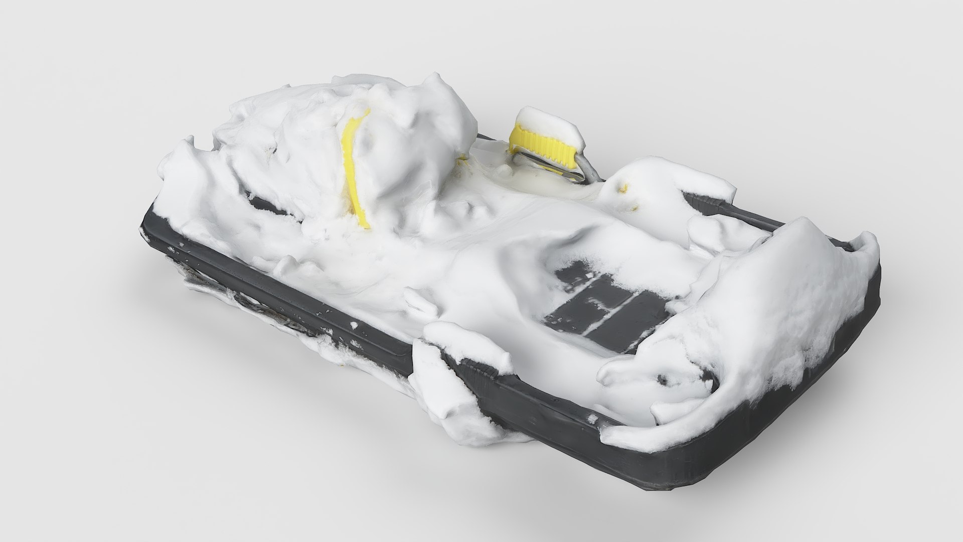3D Sled 01 with Snow - TurboSquid 2161445