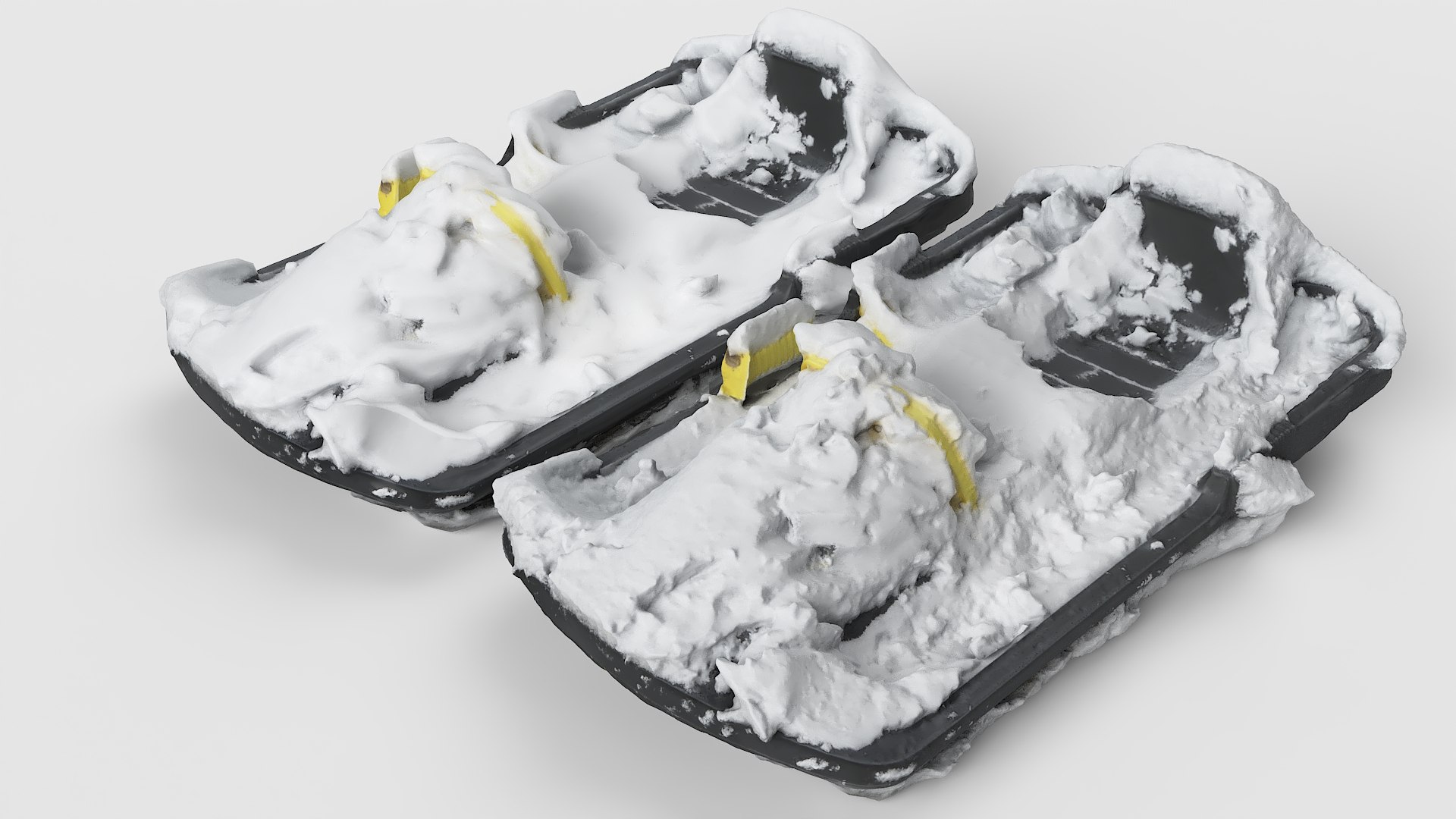 3D Sled 01 with Snow - TurboSquid 2161445