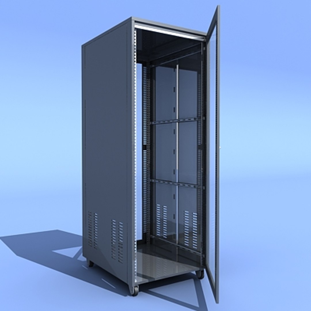 data rack servers 3d model