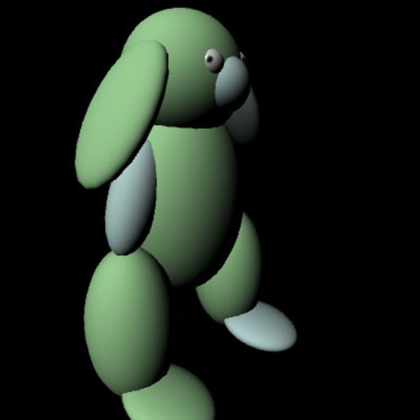 3d model rabbit scene