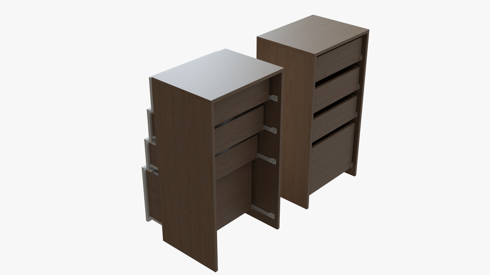 Drawer Dresser 45x35x85cm 3D - TurboSquid 2190953