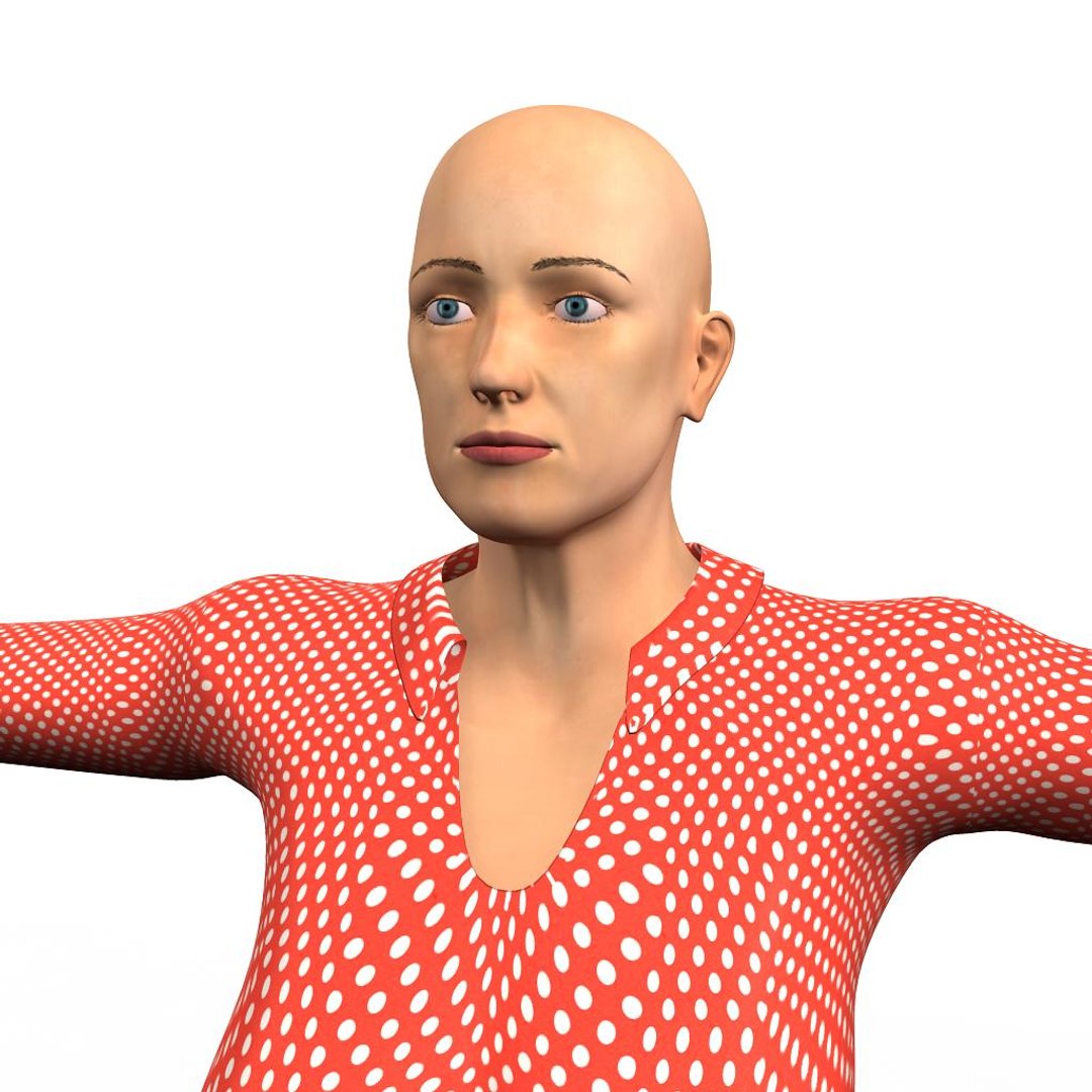 realistic corporate lady woman 3d model