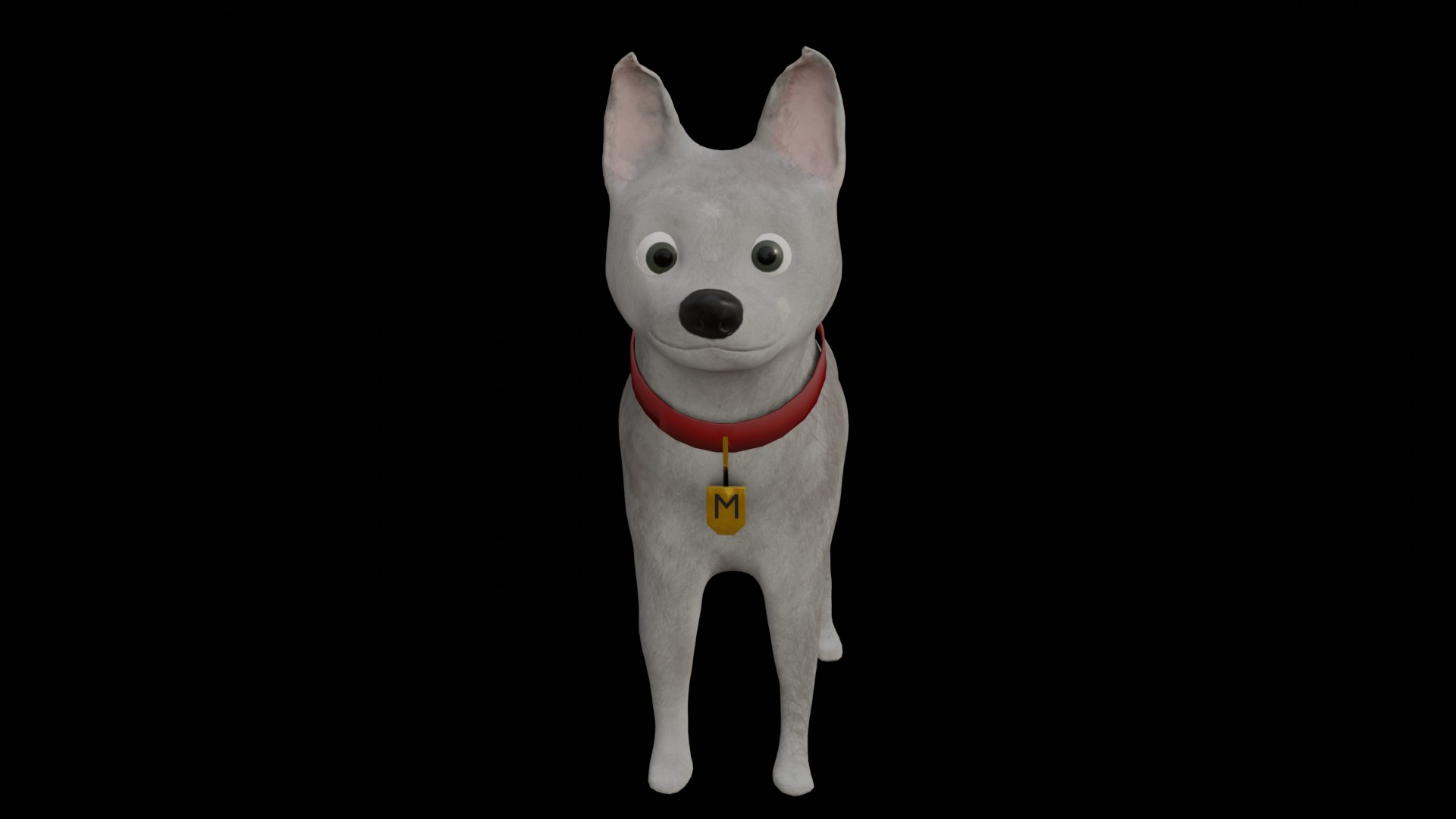 Free White Dog 3D Model - TurboSquid 1845760