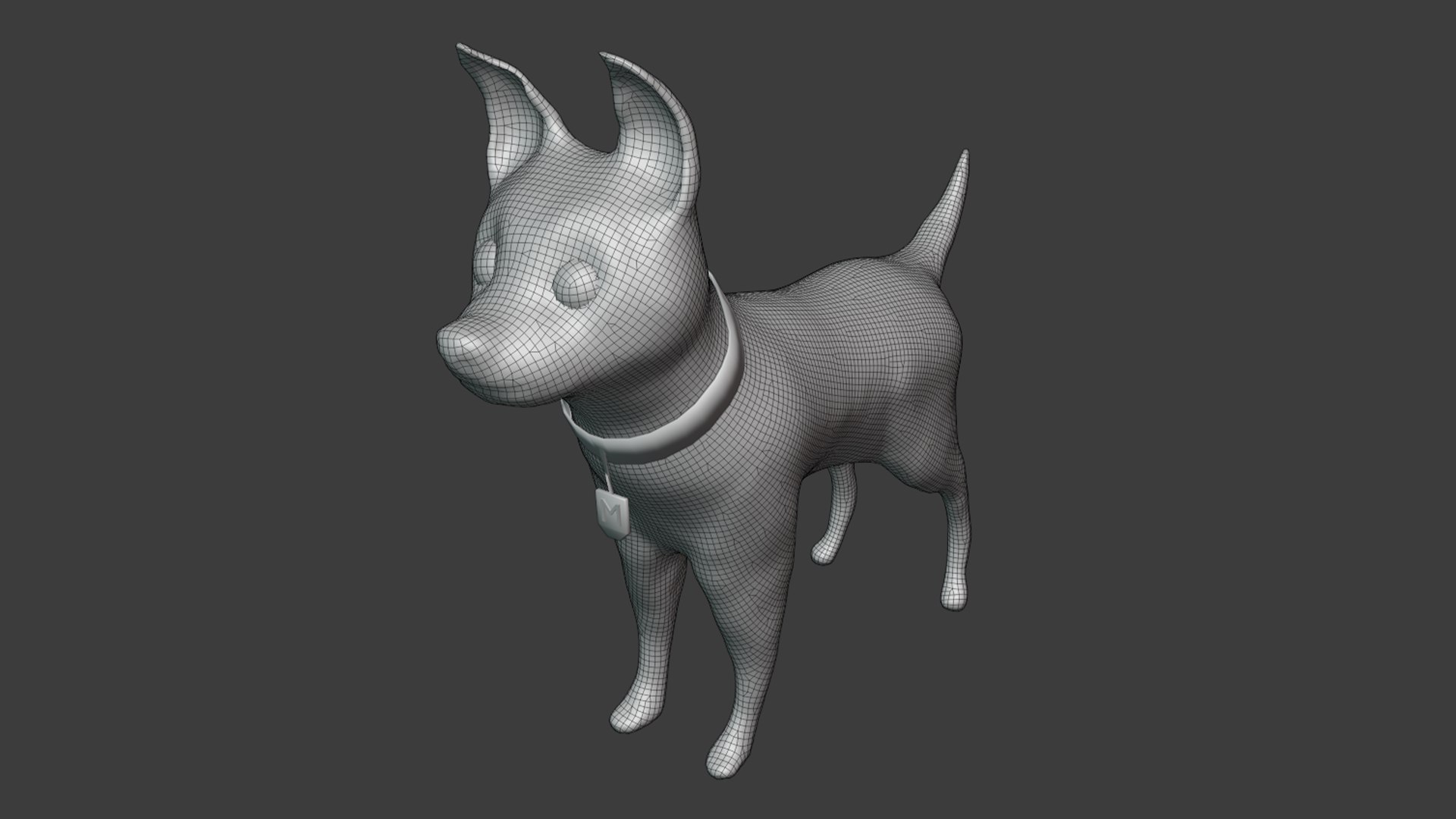 Free White Dog 3D Model - TurboSquid 1845760