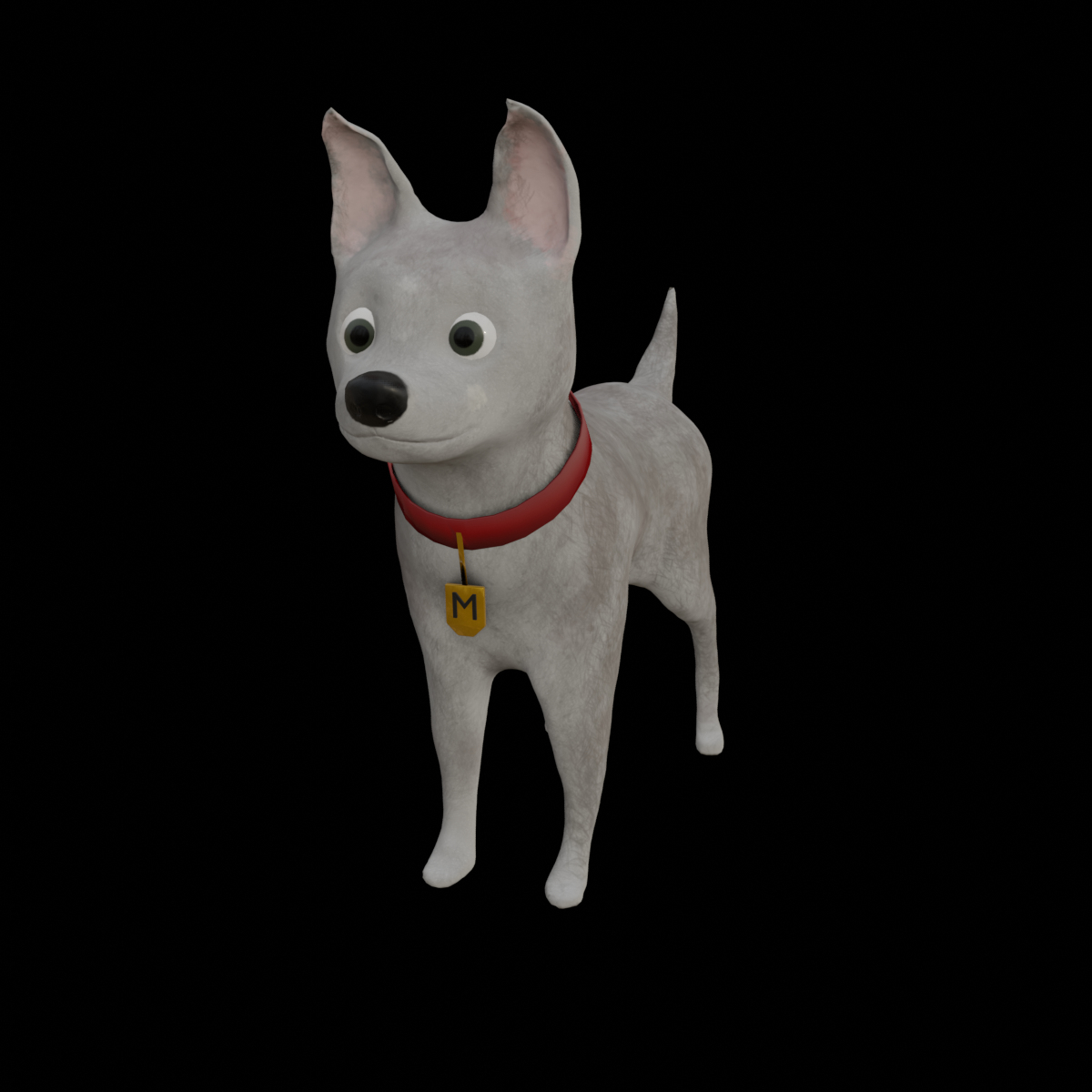 Free White Dog 3D model - TurboSquid 1845760