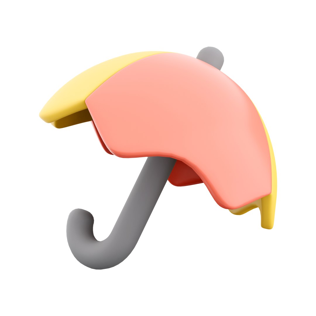 3D Umbrella Icon Model - TurboSquid 2074163