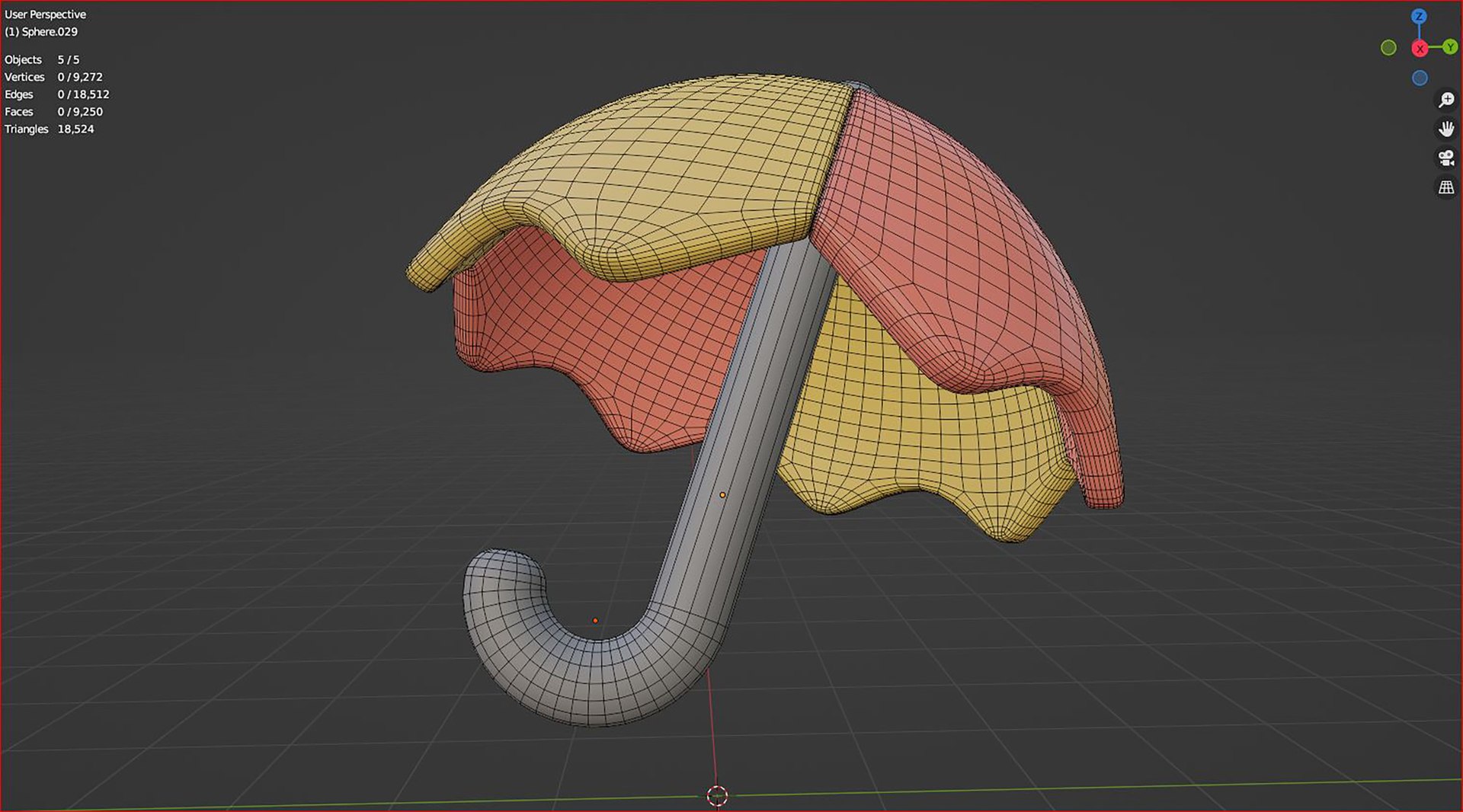 3D Umbrella Icon Model - TurboSquid 2074163