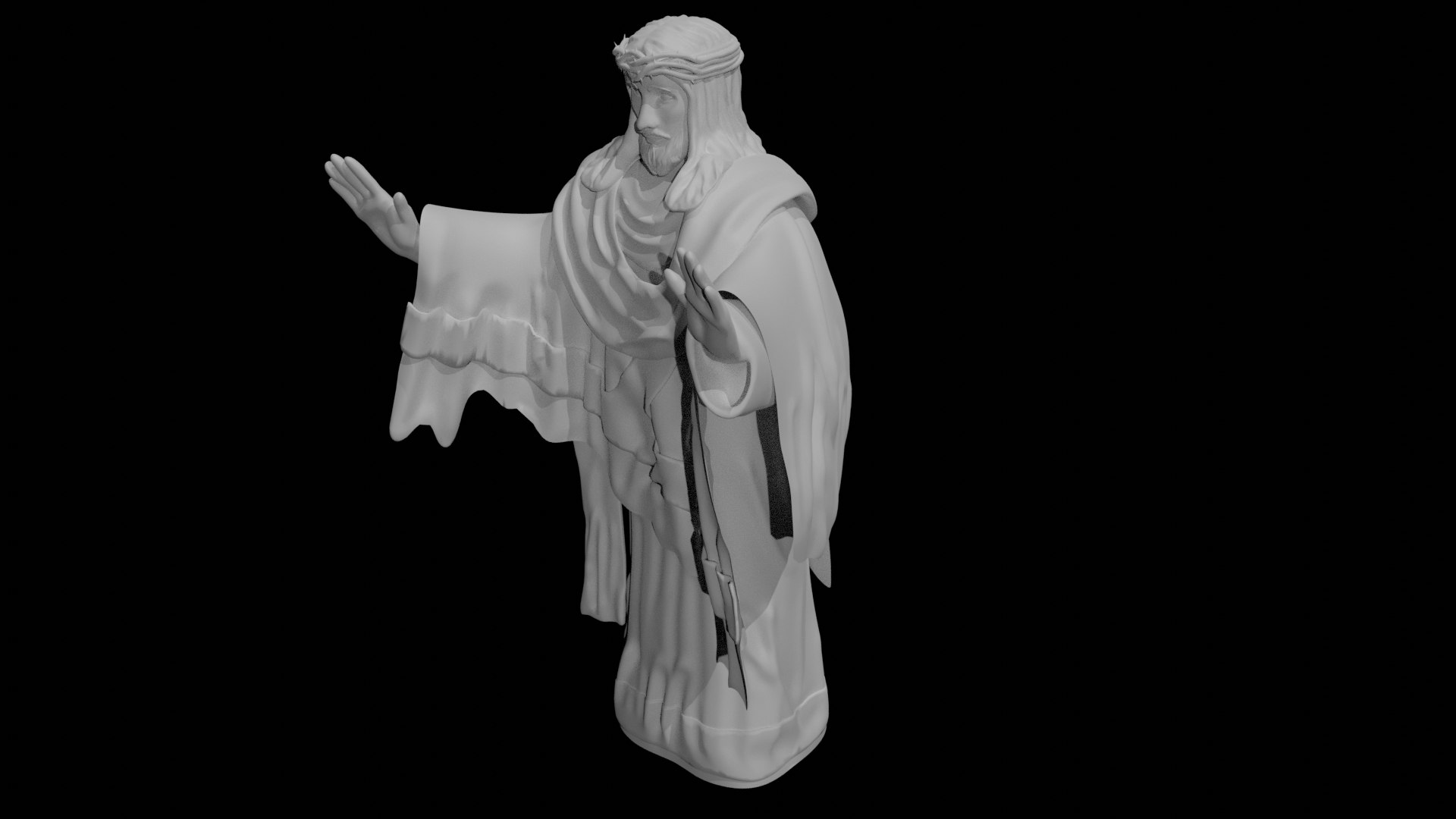 3D Jesus Statue Model - TurboSquid 1842680