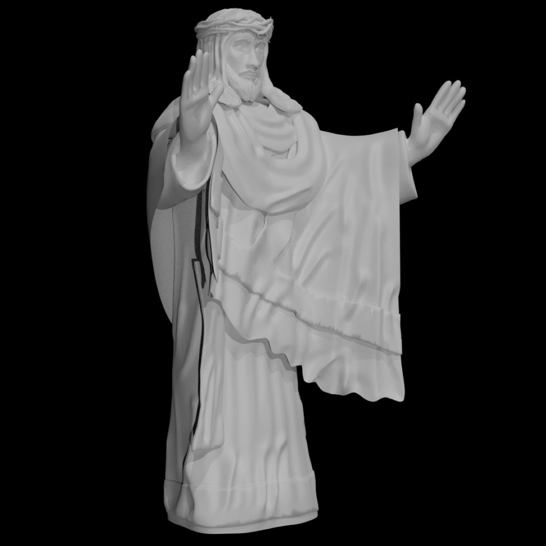 3D Jesus Statue Model - TurboSquid 1842680