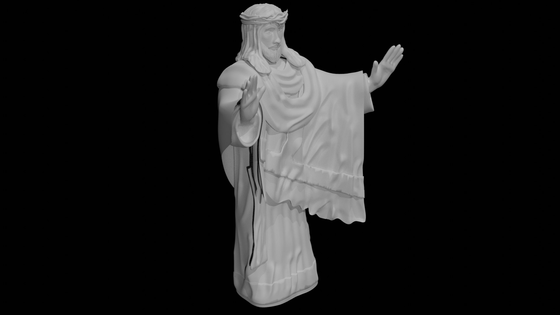 3D Jesus Statue Model - TurboSquid 1842680