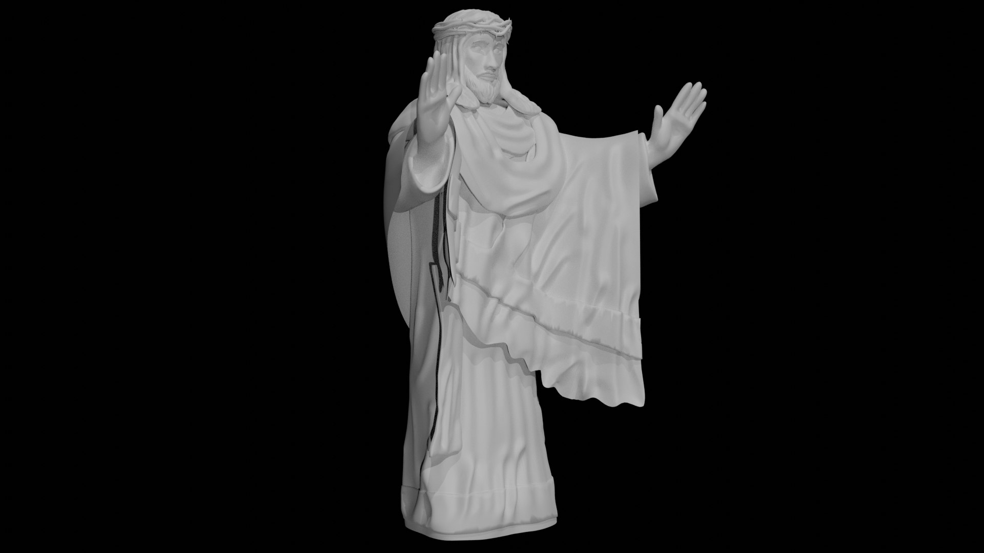3D Jesus Statue Model - TurboSquid 1842680