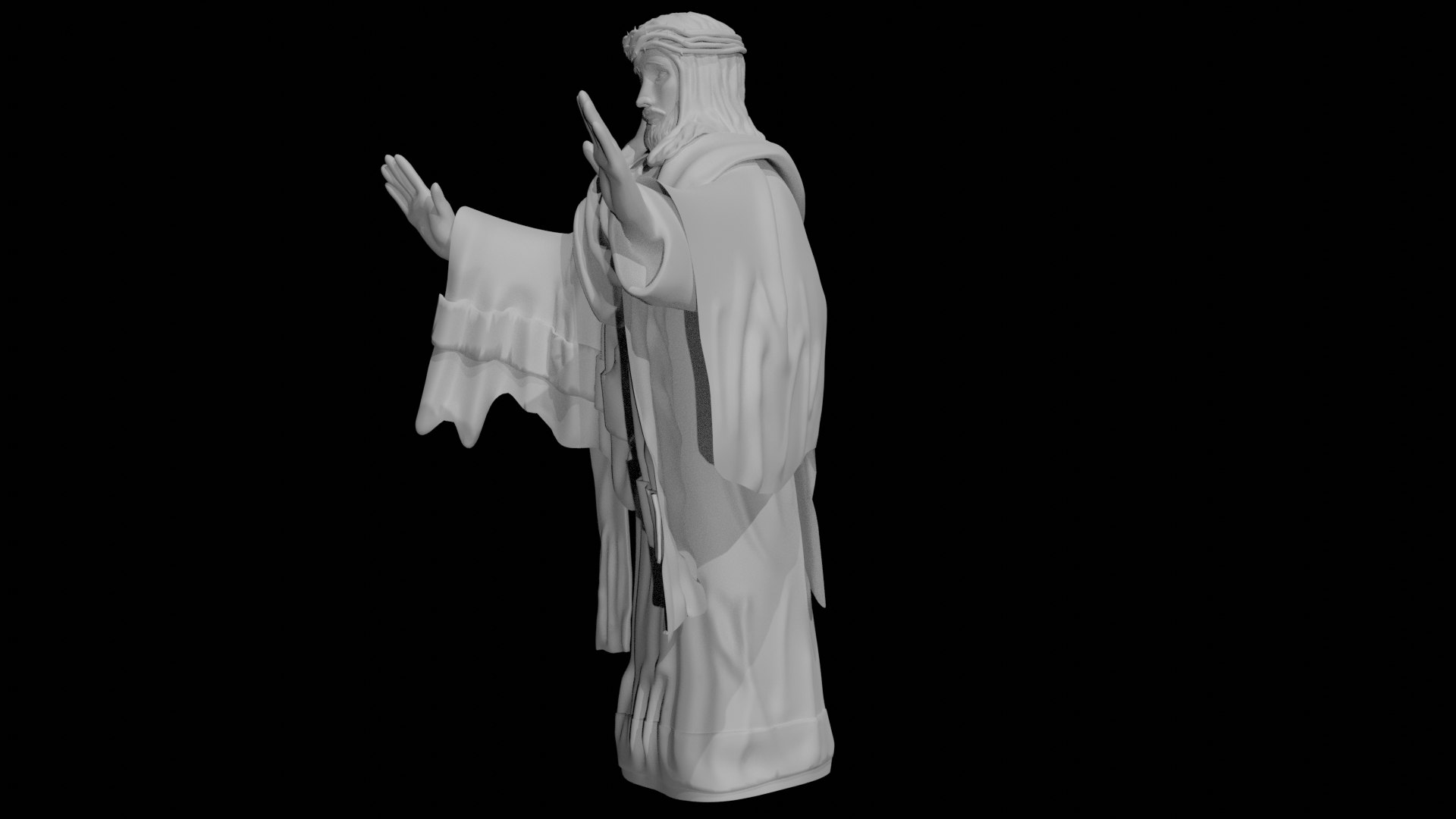 3D Jesus Statue Model - TurboSquid 1842680