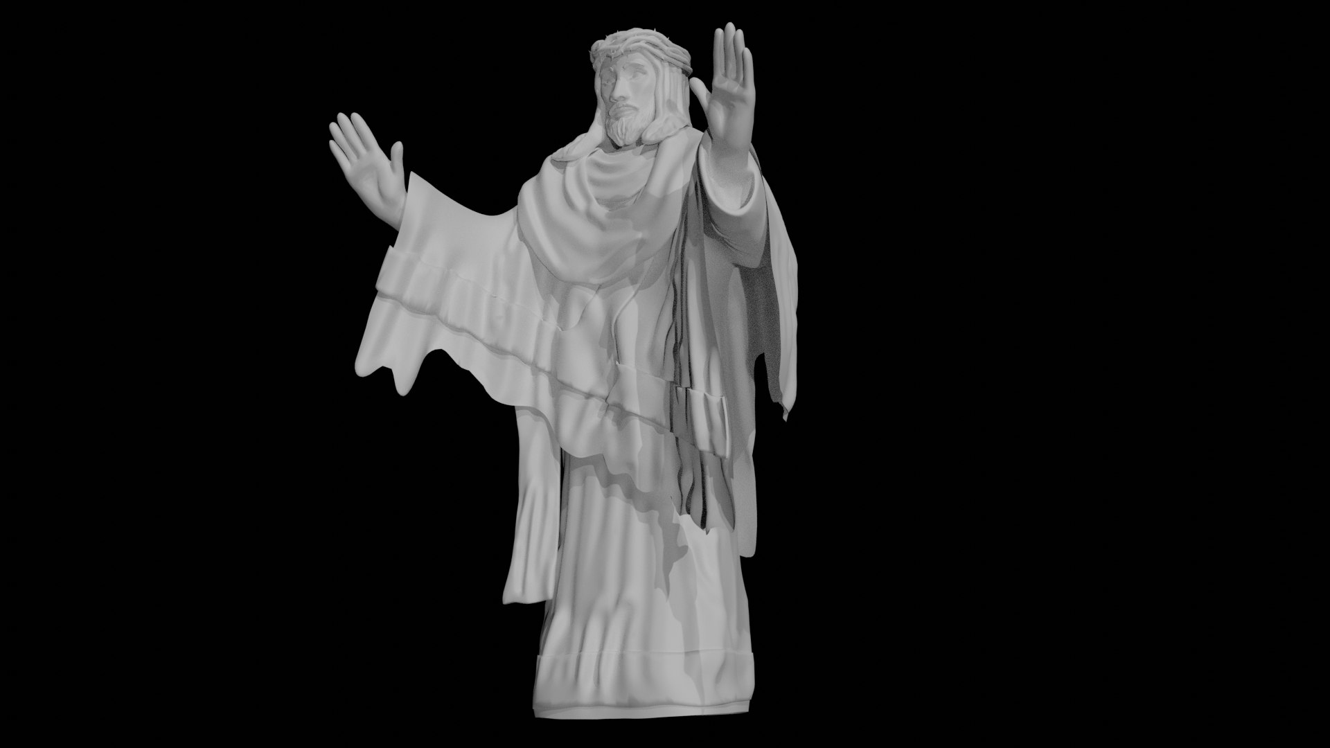 3D Jesus Statue Model - TurboSquid 1842680