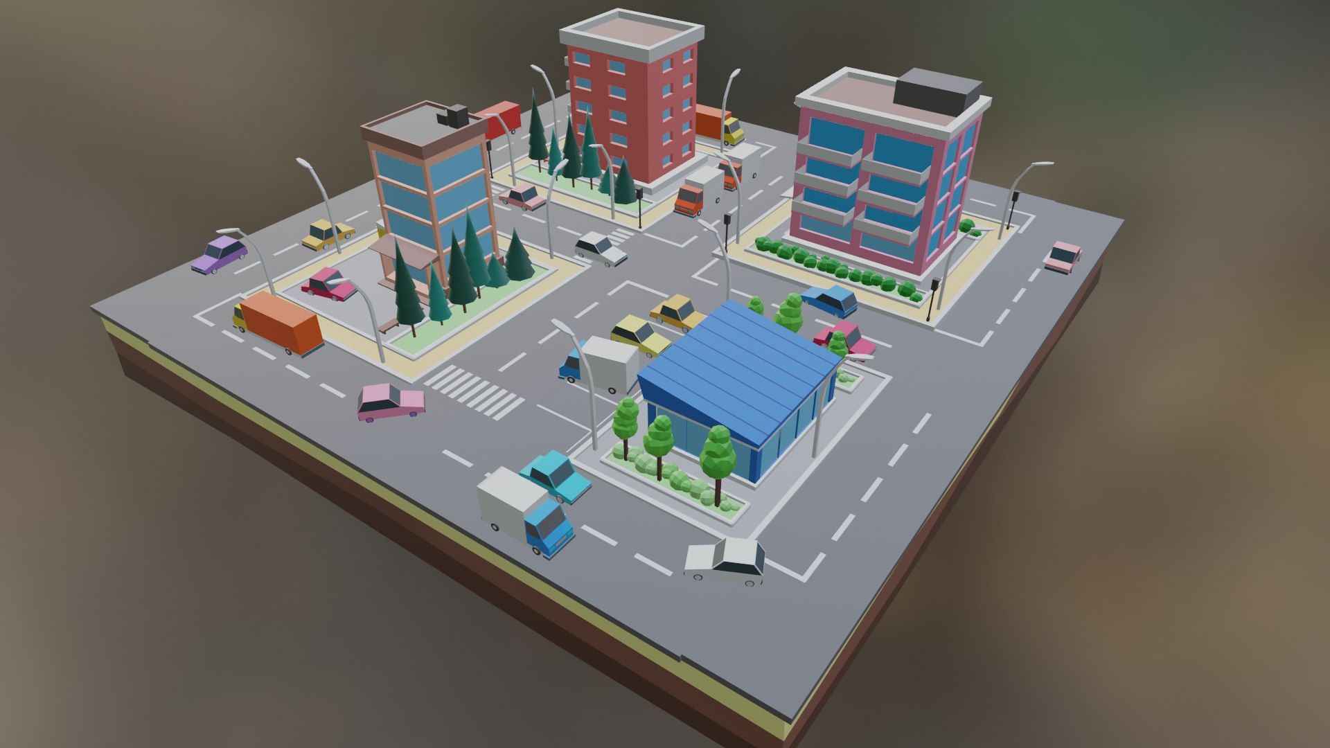 3D City Model - TurboSquid 1675585