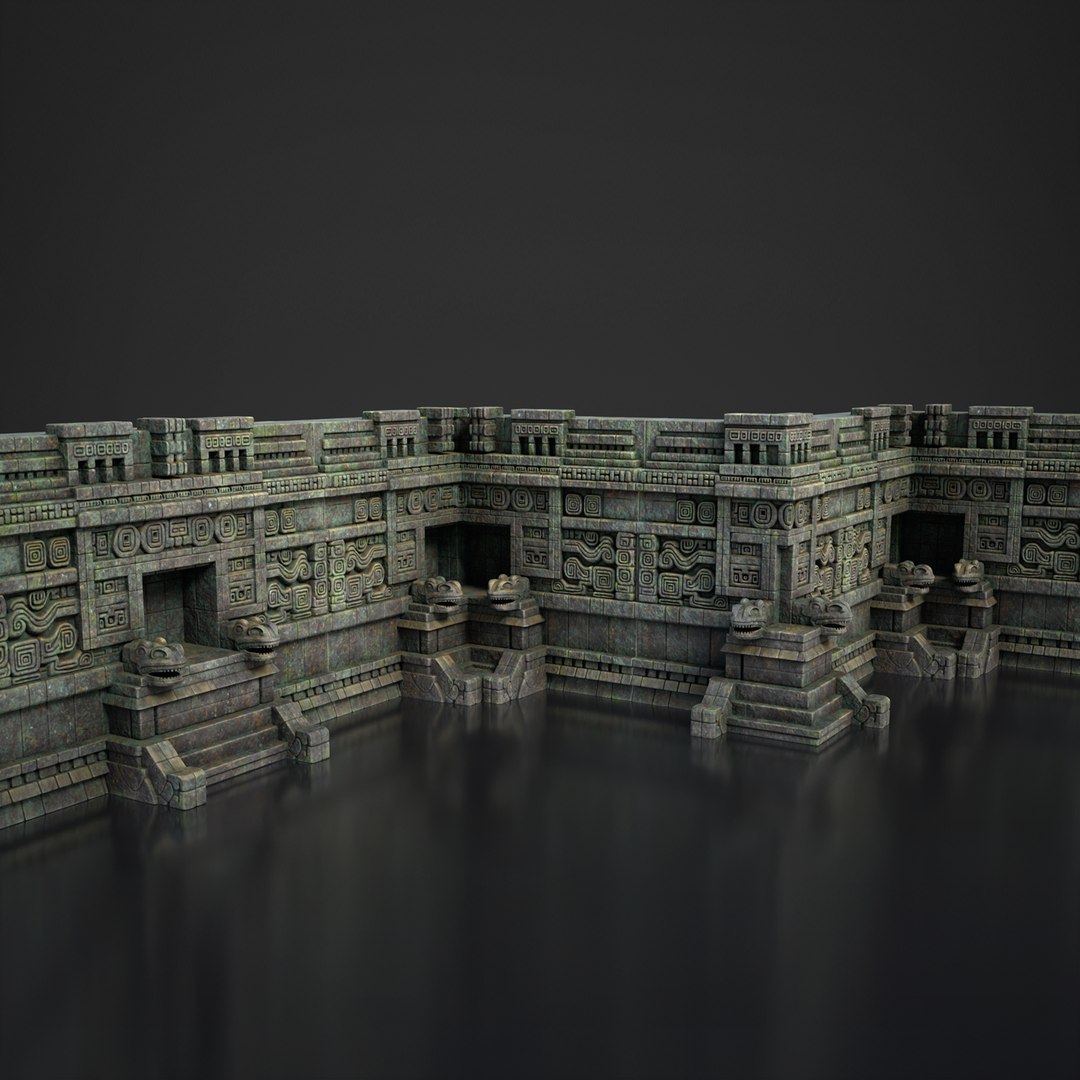 3D Mayan Temple Wall Modulars 01 250726 - TurboSquid 2439169