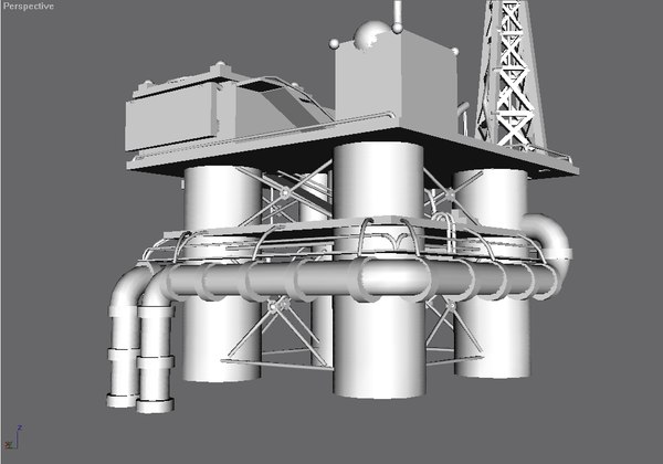 free gmax oil rig 3d model