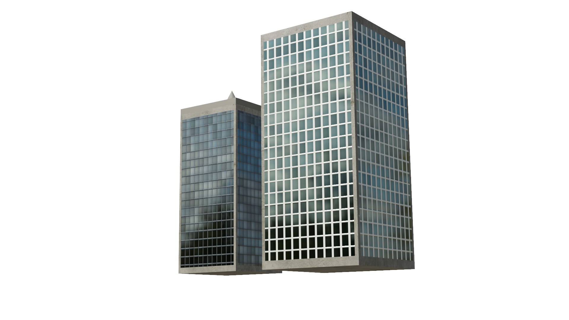 Glass Buildings 3D Model - TurboSquid 2120123