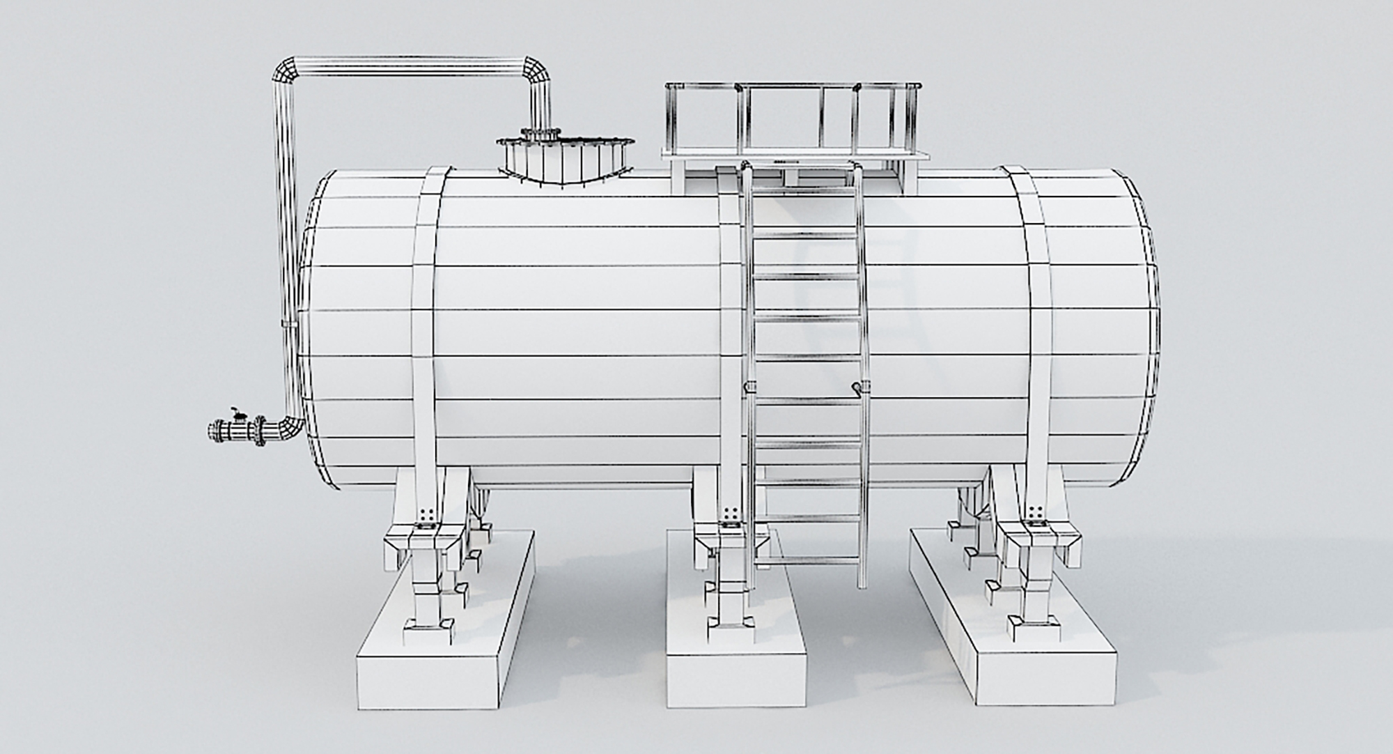 modèle 3D de Réservoir industriel - TurboSquid 1751271