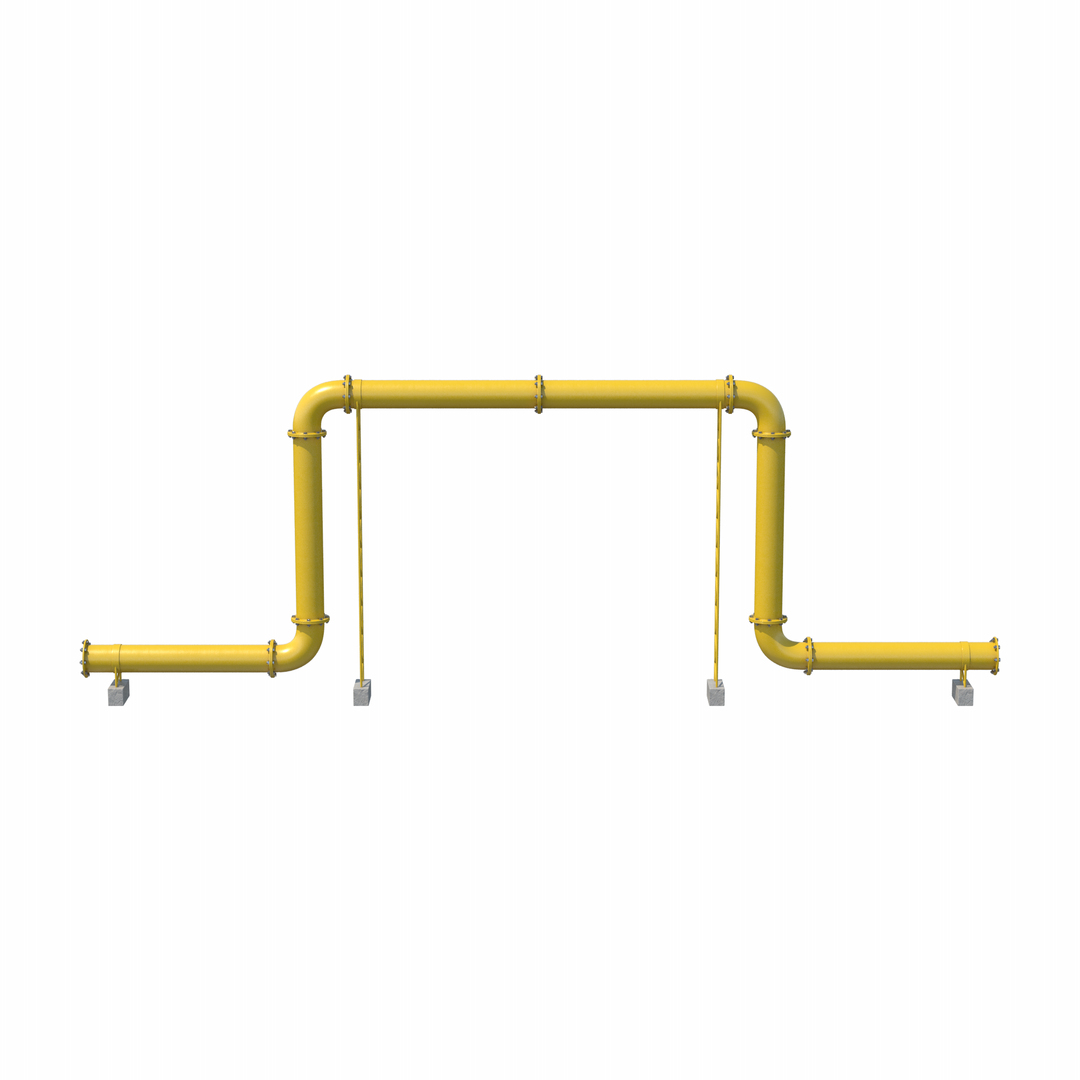 Gas Pipeline 3D Model - TurboSquid 2207061