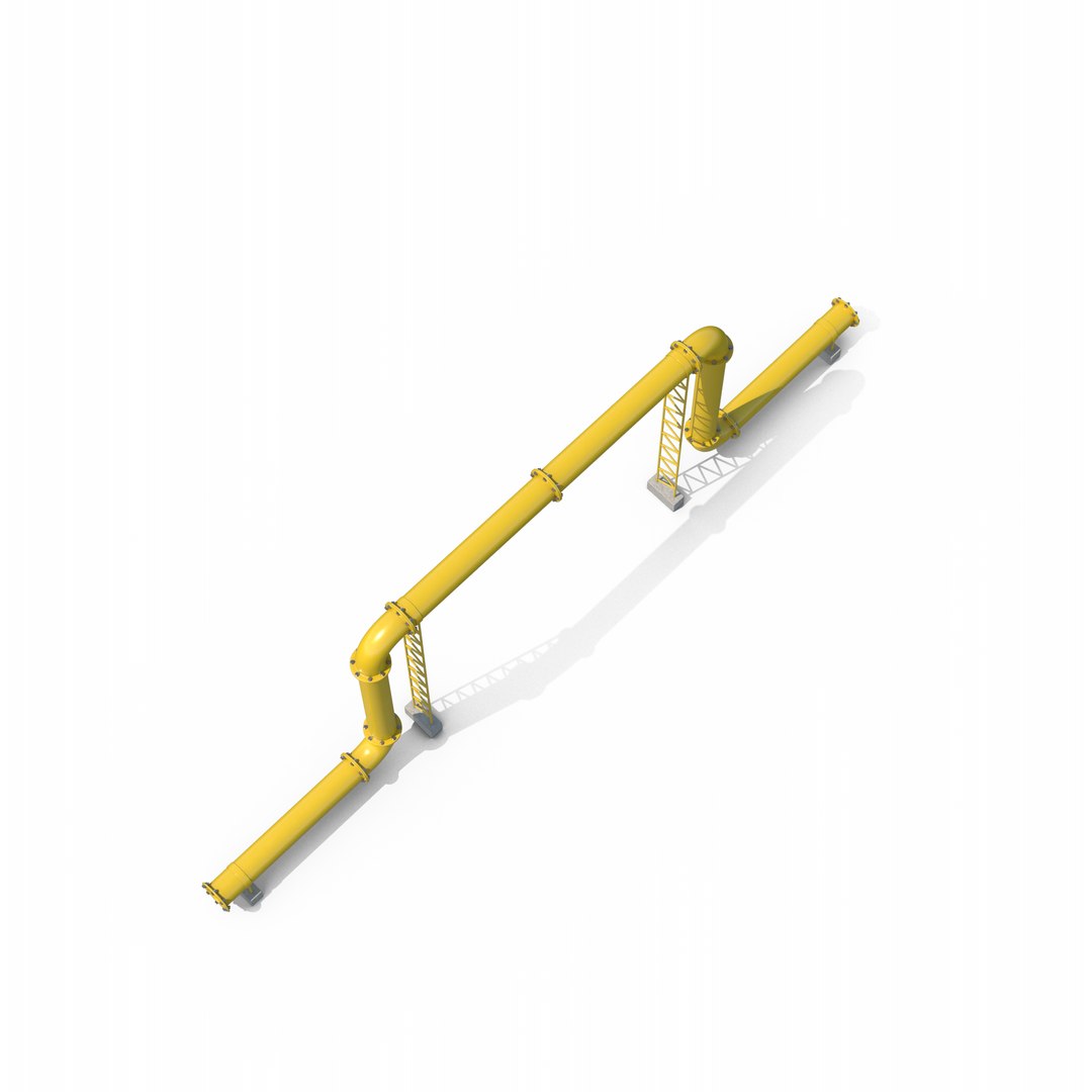 Gas Pipeline 3D Model - TurboSquid 2207061