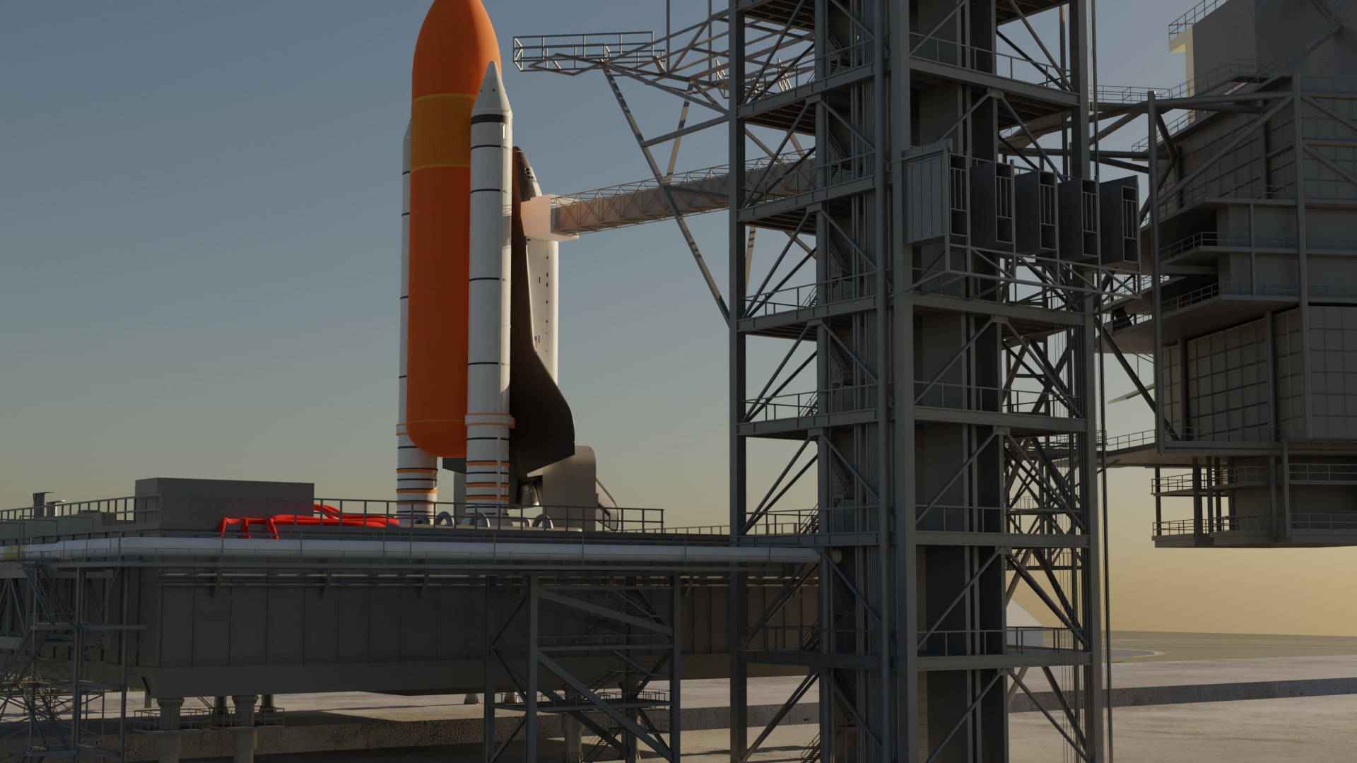 Kennedy Space Center Launch Complex 39-A 3D Model - TurboSquid 2150360