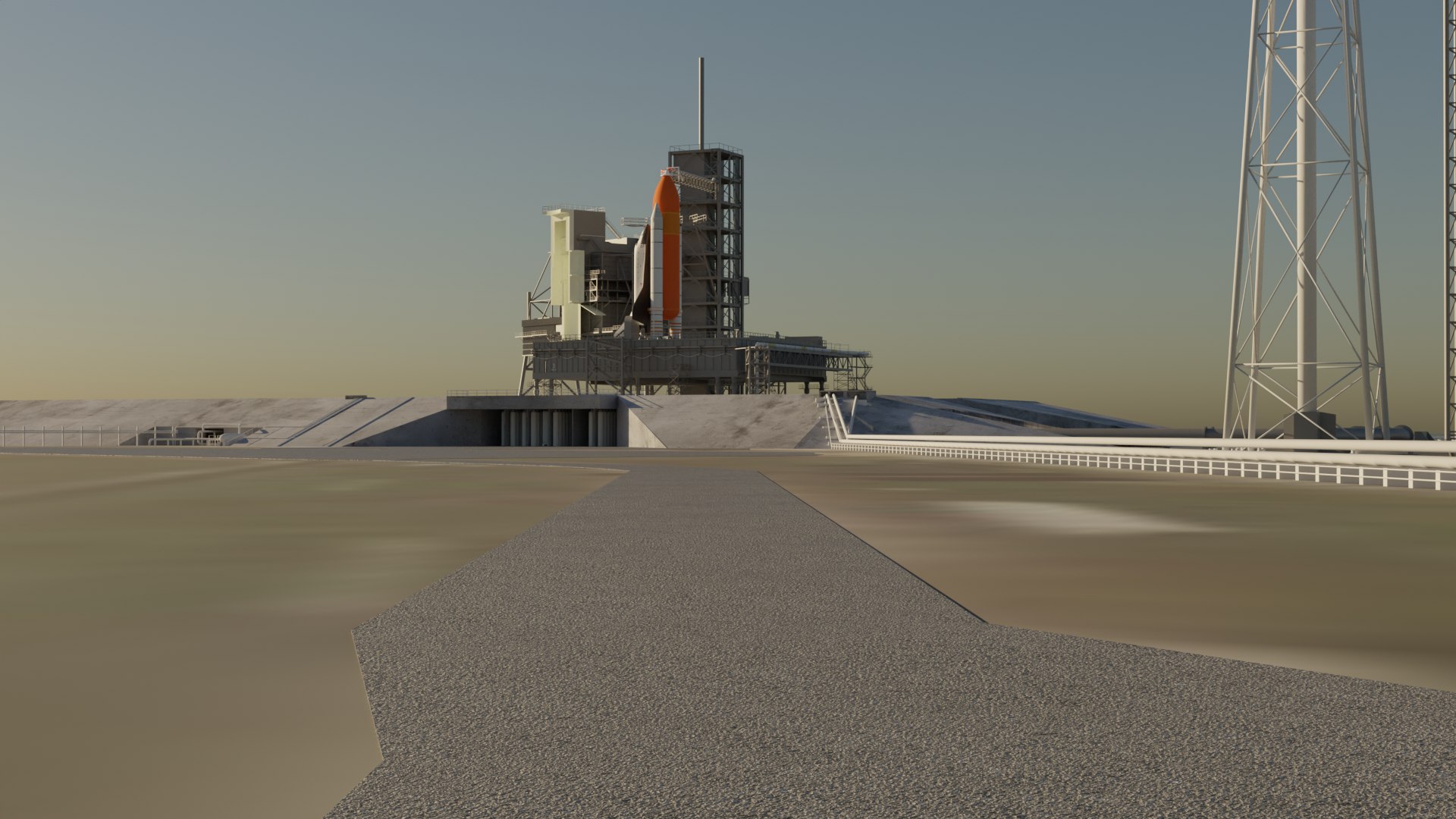 Kennedy Space Center Launch Complex 39-A 3D Model - TurboSquid 2150360