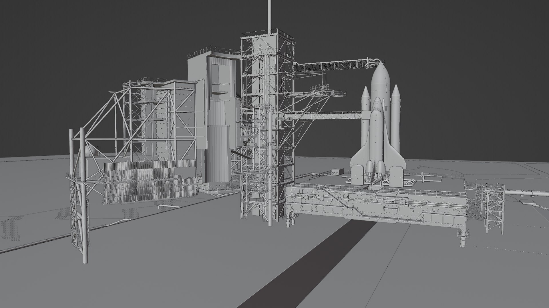 Kennedy Space Center Launch Complex 39-A 3D Model - TurboSquid 2150360