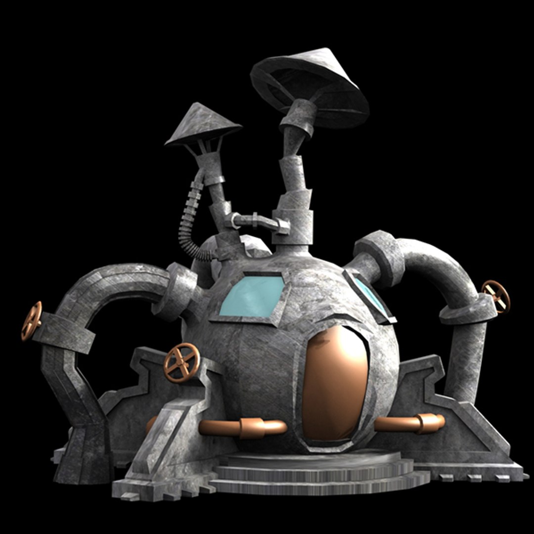 Fantastic Iron House 3D Model - TurboSquid 1397629