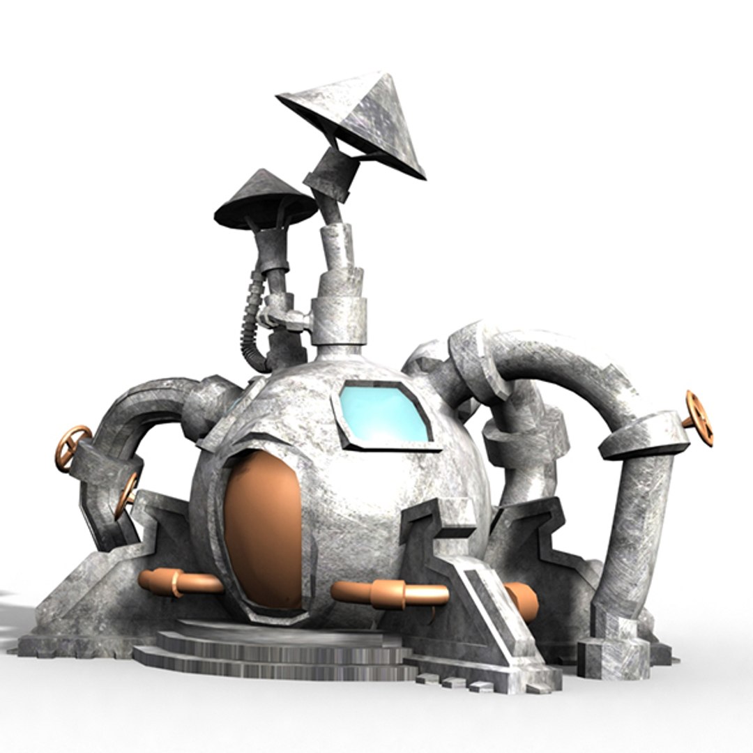 Fantastic Iron House 3D Model - TurboSquid 1397629
