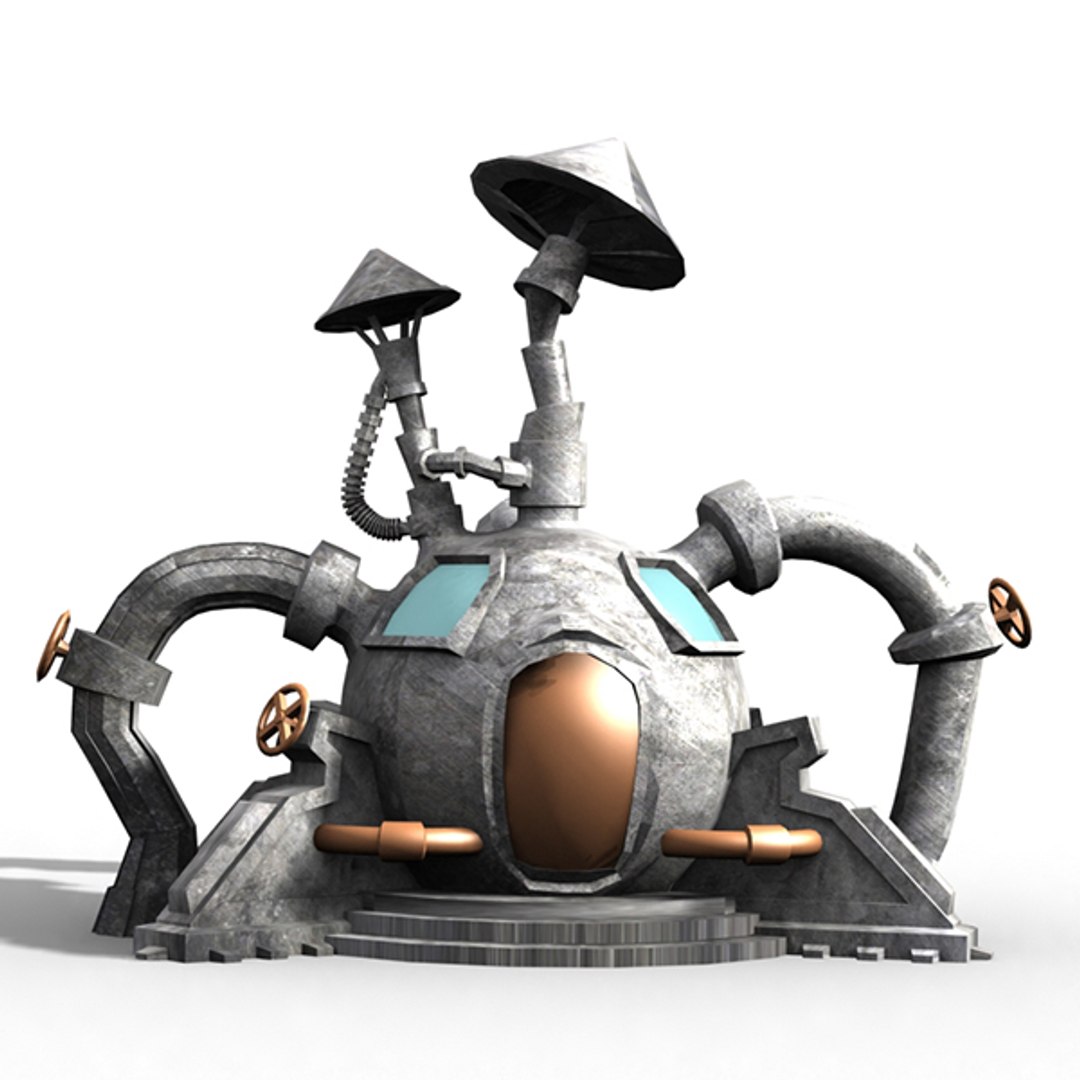 Fantastic Iron House 3D Model - TurboSquid 1397629