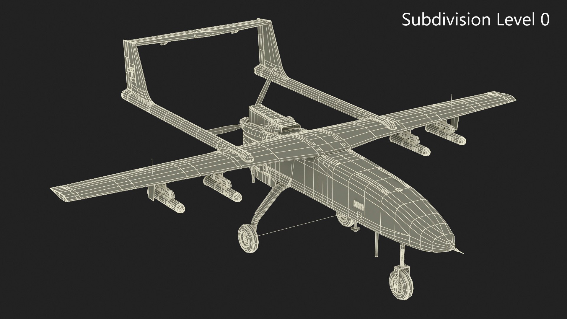 Iranian Drone Mohajer-6 Sand Color 3D Model - TurboSquid 2232762