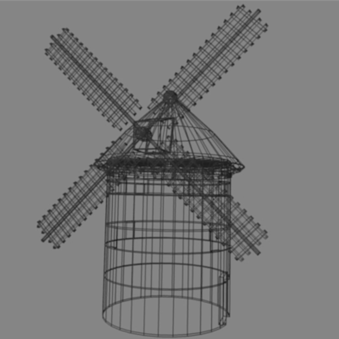 windmill 3d dxf