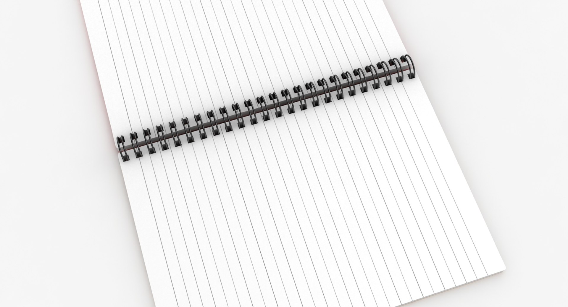 Realistic Open Notebook 2 3D Model - TurboSquid 1166387