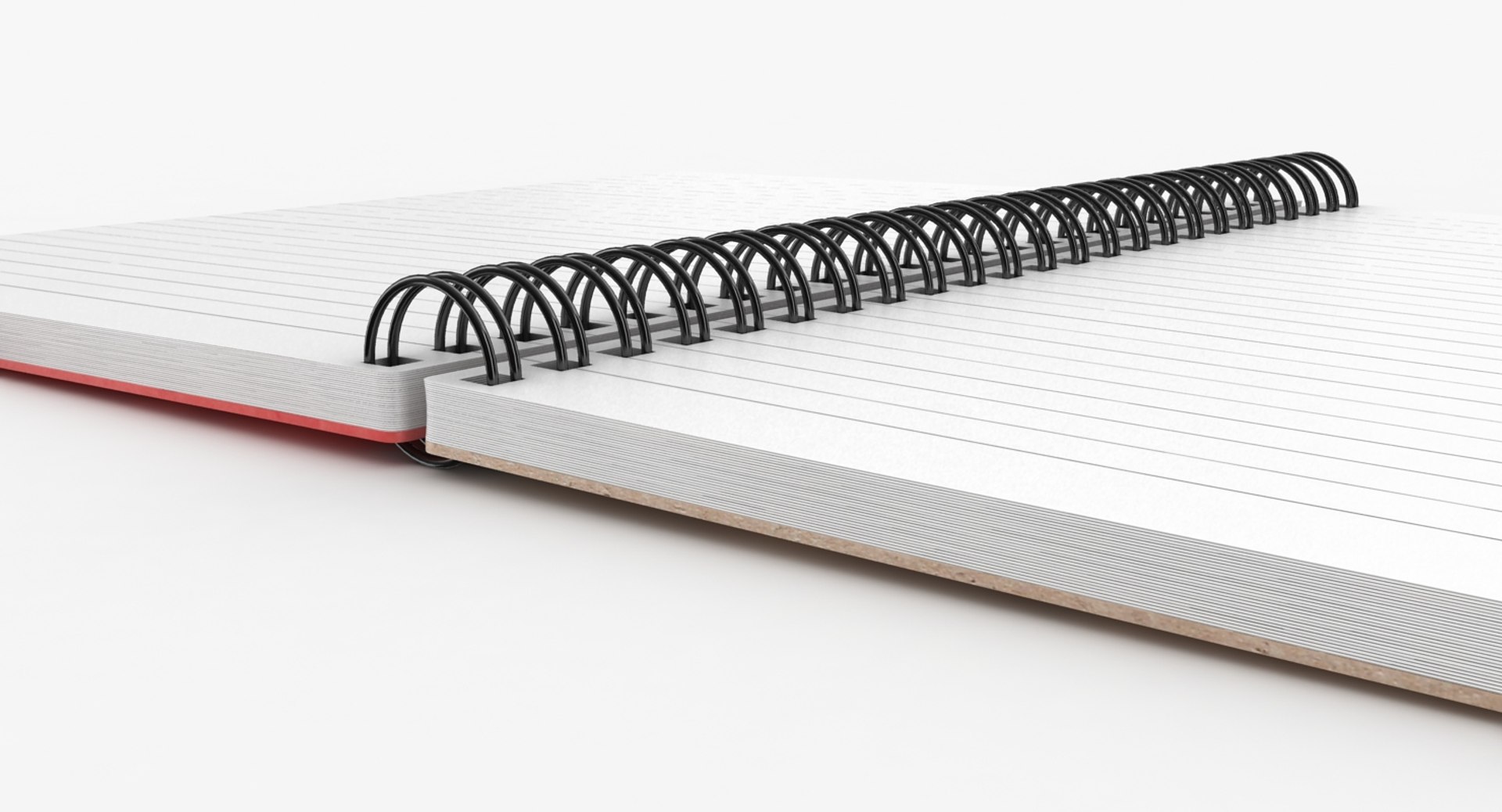 Realistic Open Notebook 2 3D Model - TurboSquid 1166387