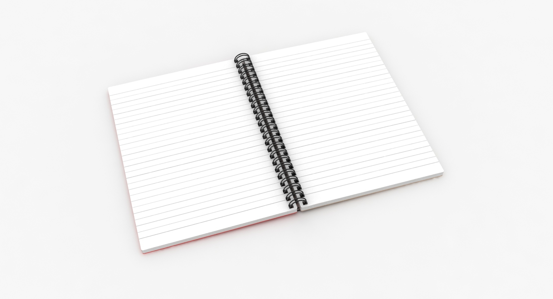 Realistic Open Notebook 2 3D Model - TurboSquid 1166387