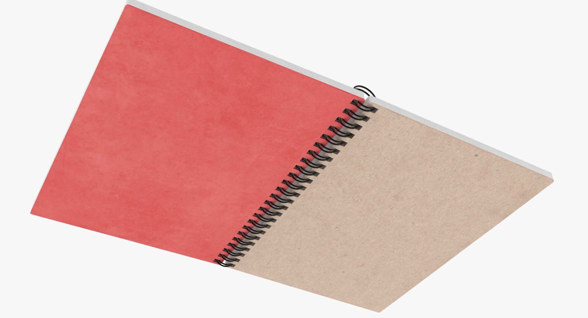 Realistic Open Notebook 2 3D Model - TurboSquid 1166387