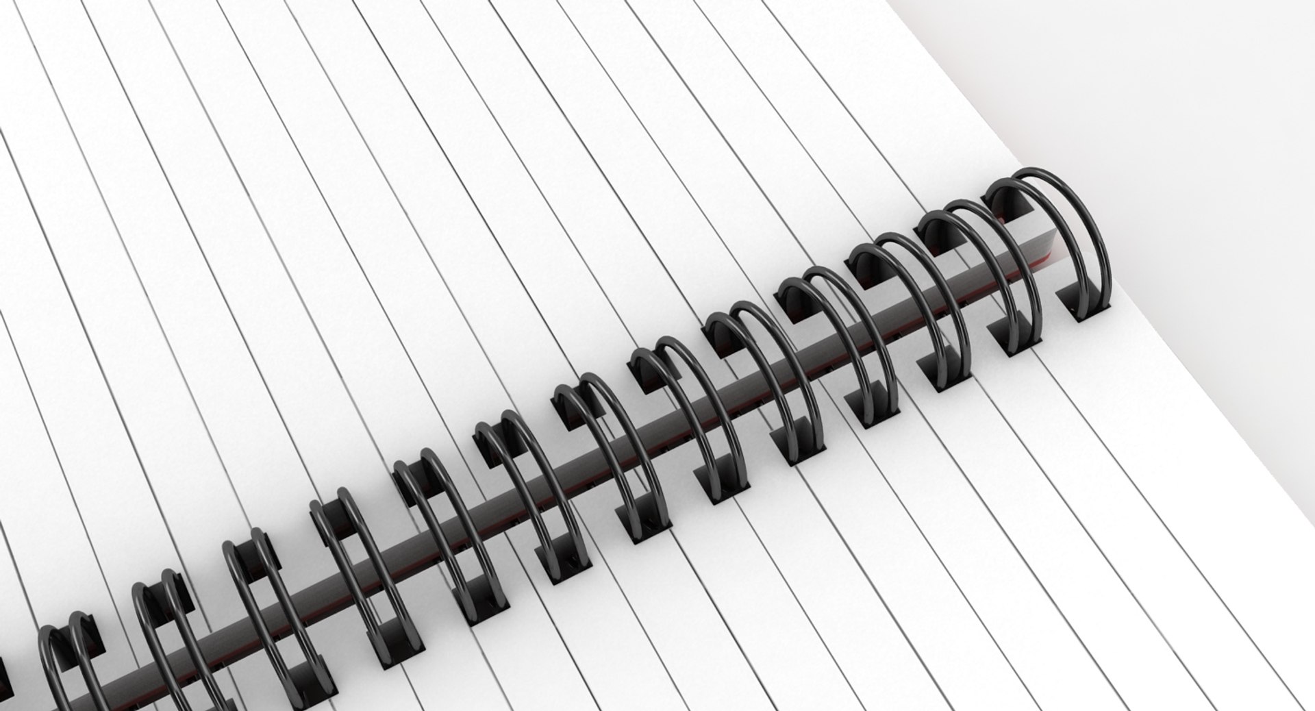 Realistic Open Notebook 2 3D Model - TurboSquid 1166387