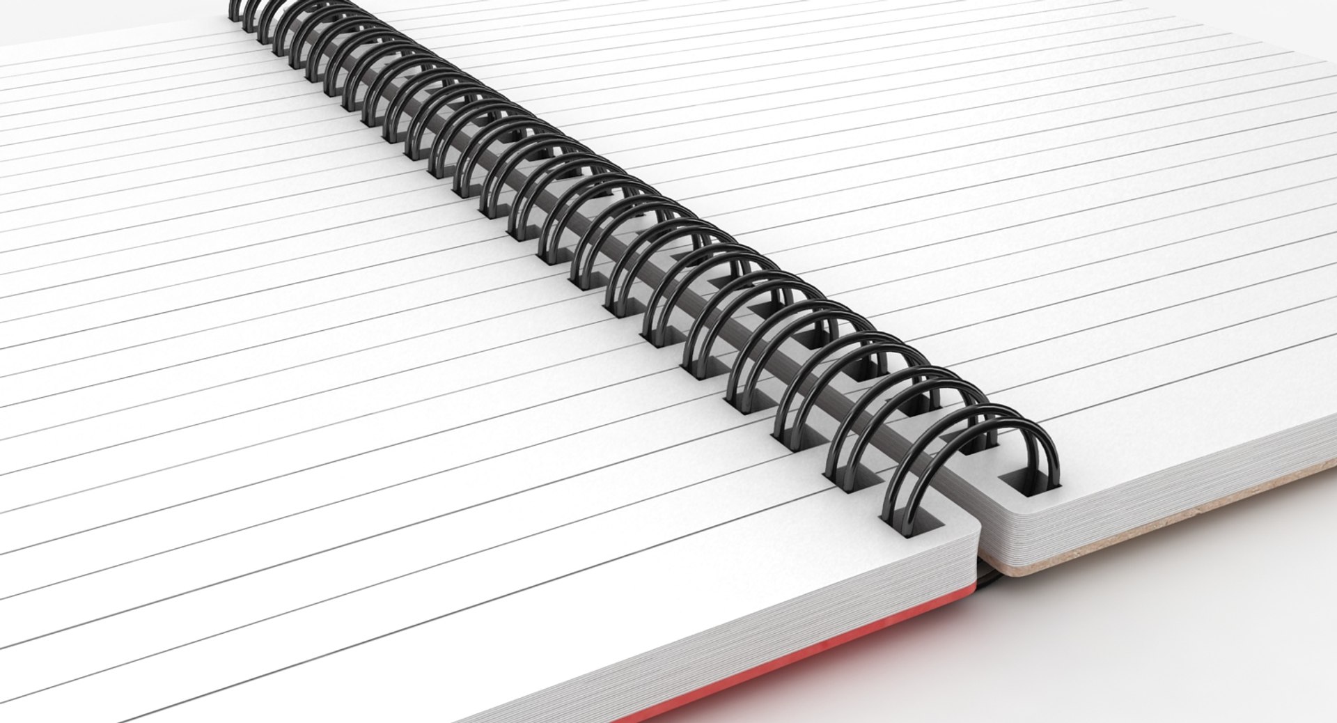 Realistic Open Notebook 2 3D Model - TurboSquid 1166387