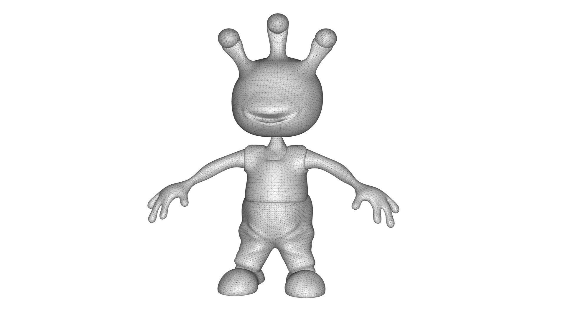 Alien Cartoon 3D - TurboSquid 2046747