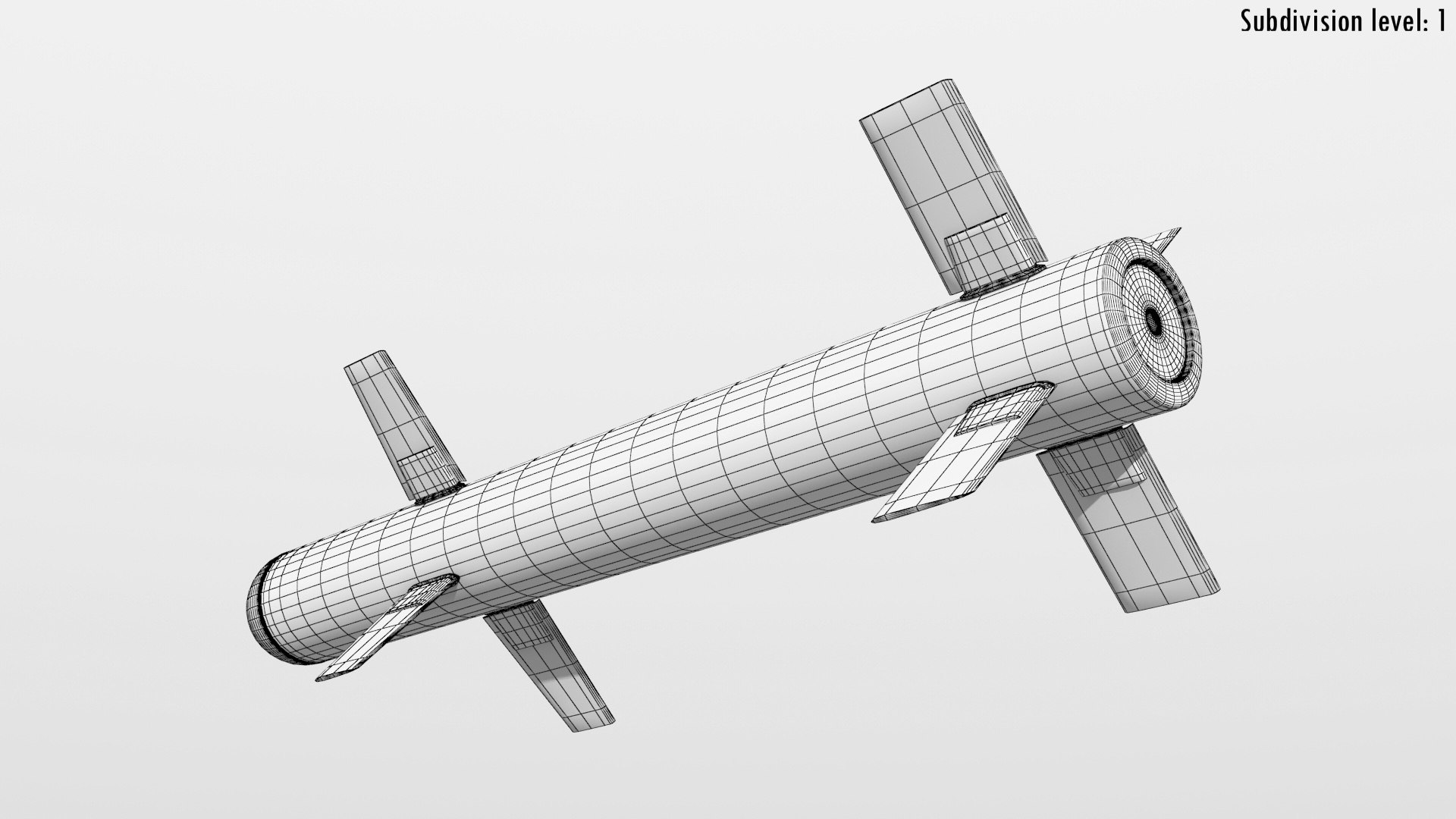 3D Generic Aircraft Missile 3d Model Model - TurboSquid 1960099