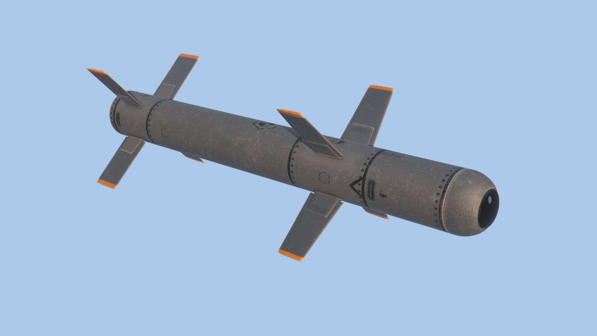 3D Generic Aircraft Missile 3d Model Model - TurboSquid 1960099