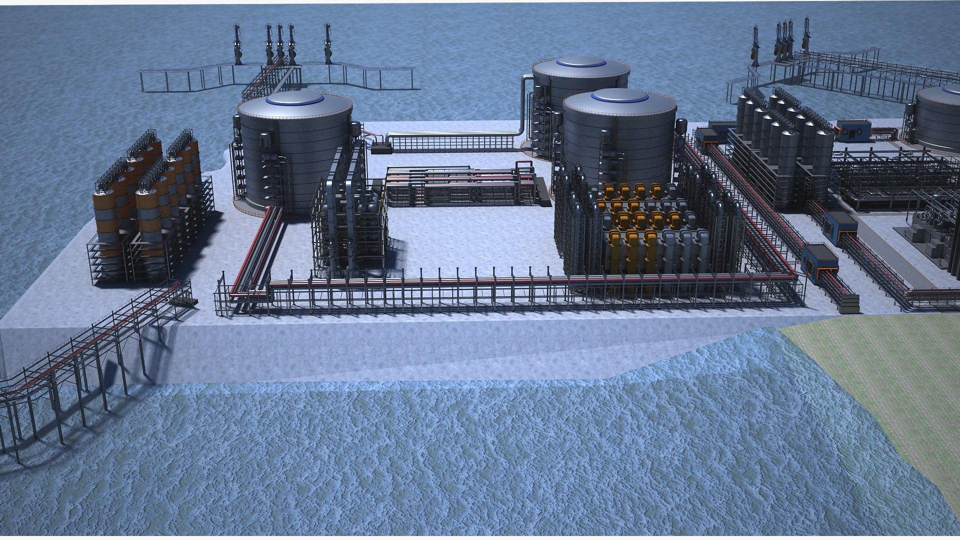 LNG PORT 7 3D - TurboSquid 2025334