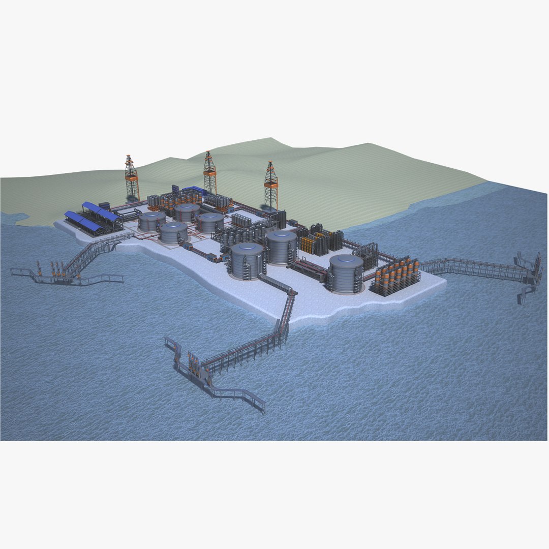 LNG PORT 7 3D - TurboSquid 2025334